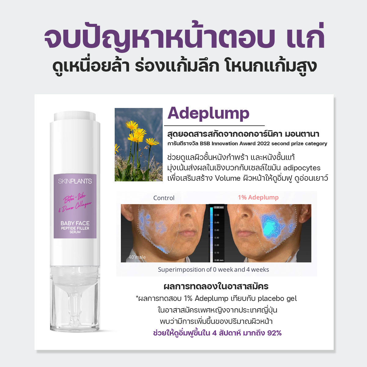 Baby Face Peptide Filler Serum – Skinplants
